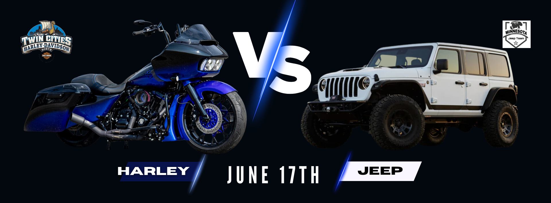 Motorcycle vs Jeep Show | SHOW DOWN - Twin Cities Gateway